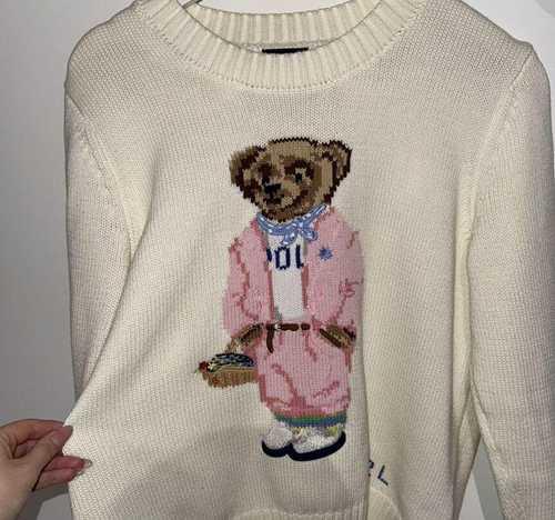 Polo ralph lauren свитер с мишкой