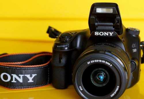 Sony Alpha SLT-A58 kit - зеркальный фотоаппарат