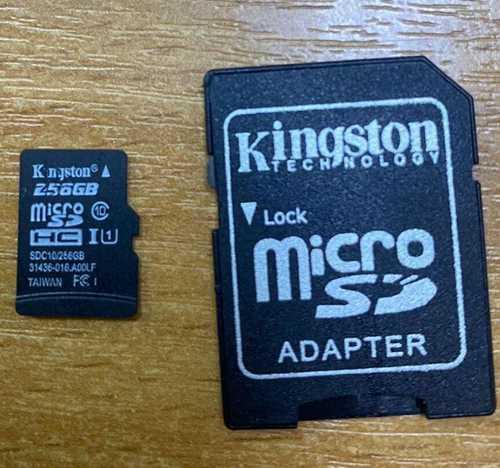 Карта памяти Kingston micro sd 256 gb