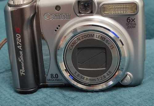 Компактный фотоаппарат canon А 720 I S