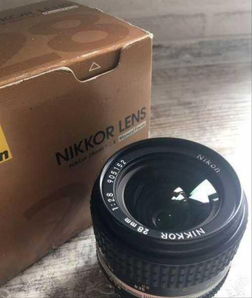 Nikkor 28 mm f2.8 AI-s (новый)