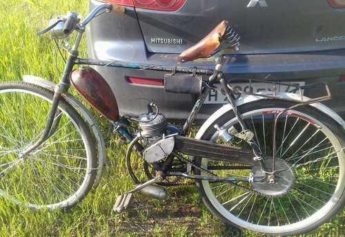Велосипед с мотором Д5 газуля