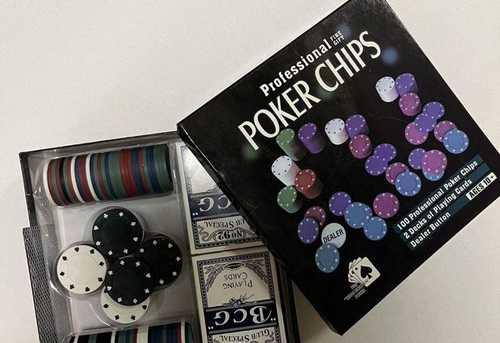 Покер-набор на 100 фишек