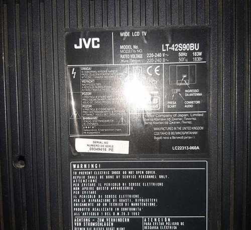 Телевизор в разбор JVC LT-42S90BU