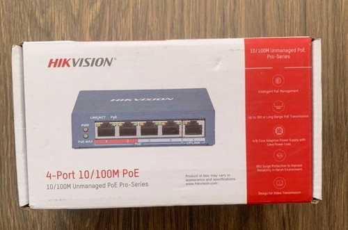 Poe коммутатор hikvision DS-3E0105P-E(B)