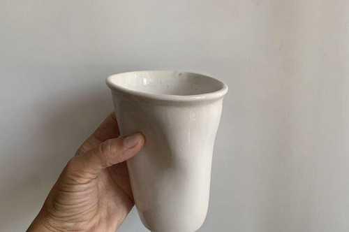 Мятый стакан, керамический