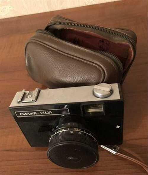 Плёночный фотоаппарат Вилия СССР с чехлом