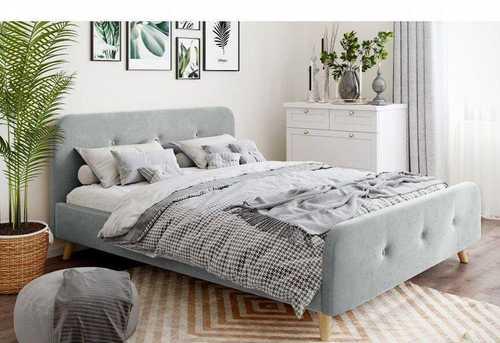 Кровать Плиди 160 Velvet Grey