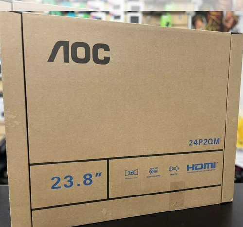 23.8" Монитор AOC 24P2QM(75Hz,1920x1080) новый