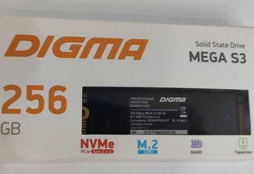 Жесткий диск SSD 256Gb digma mega S3 (M2, NVMe)