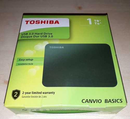 Внешний жесткий диск HDD Toshiba, 1 тб, USB 3.2