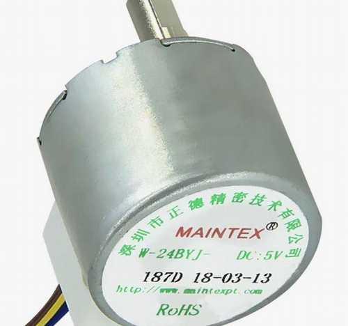 Редукторный шаговый двигатель W-24BYJ maintex, 5V