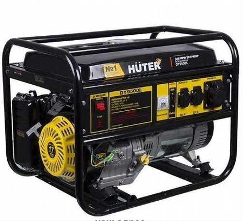 Бензиновый генератор 8000Вт huter DY9500l мощный
