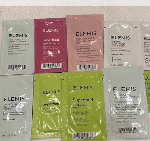 Elemis набор пробников -9штук