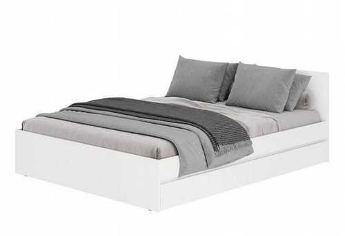 Кровать белая Симпл с ящиками 140х200 см