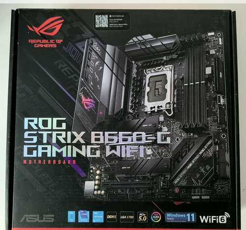 Материнская плата asus ROG strix B660-G gaming wif