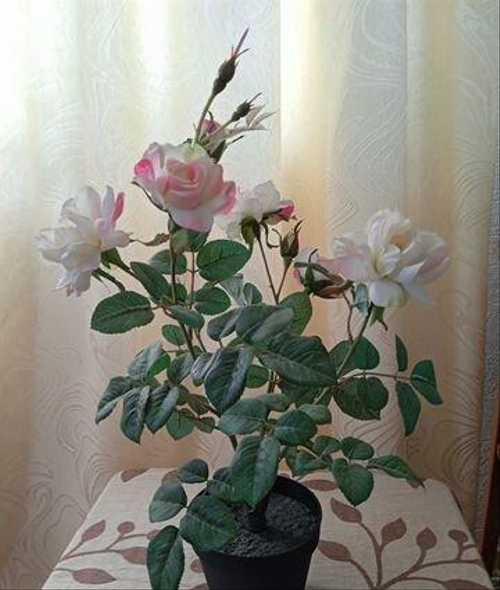 Искусственное растение в горшке IKEA Роза