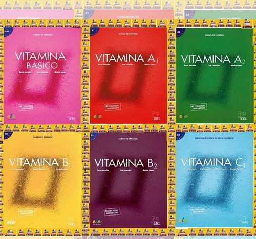 Vitamina: Basico, A1, A2, B1, B2, C1 (все уровни)