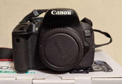 Зеркальный фотоаппарат canon 650d с комплектом