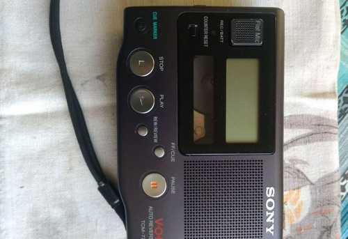 Кассетный диктофон плеер Sony TCM-77V