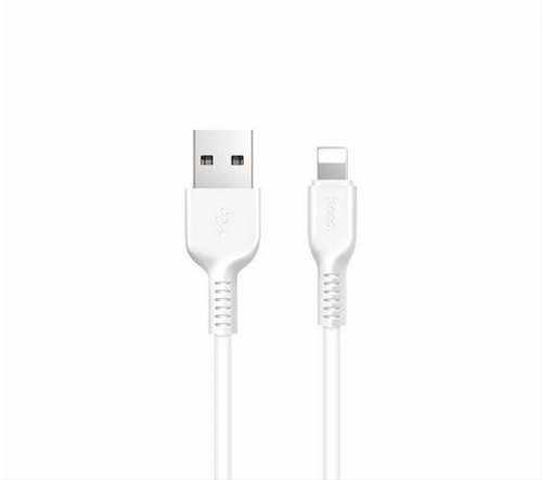 Кабель hoco X20 Flash, USB - Lightning, 2А, белый
