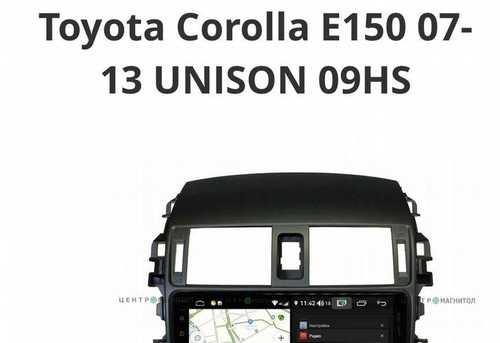 Штатная магнитола Toyota Corolla E150 07-13 unison