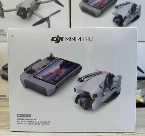 Квадрокоптер DJI Mini 4 Pro Fly More Combo Plus (D