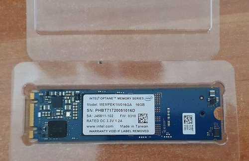 SSD диск intel M.2 Optane 16 Гб