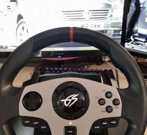 Игровой руль с педалями Dexp wheelman pro