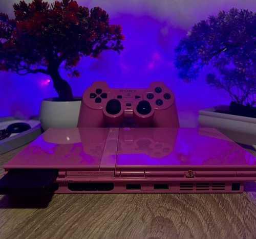 Playstation 2 Slim Pink   fmcb   диск играми