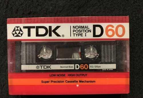 Аудиокассета TDK D60 (1985)