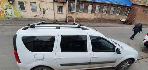 Багажник на крышу Лада Ларгус на рейлинги аэро