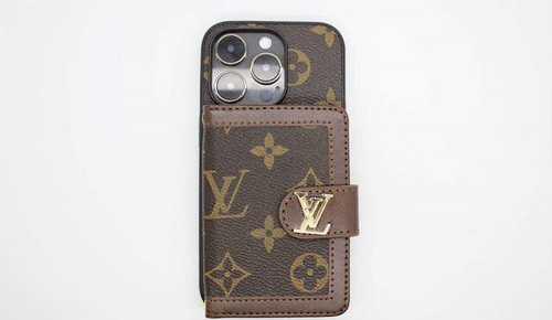 Чехол-Кошелёк на iPhone 14 Pro "Louis Vuitton"