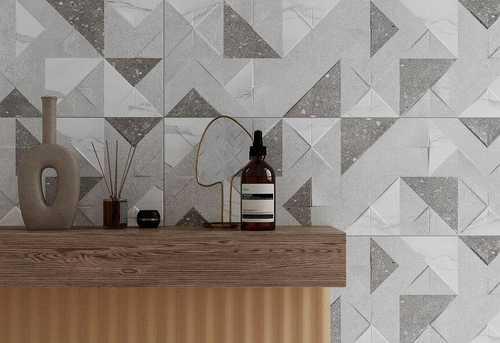 Керамическая плитка Origami grey wall 300х900