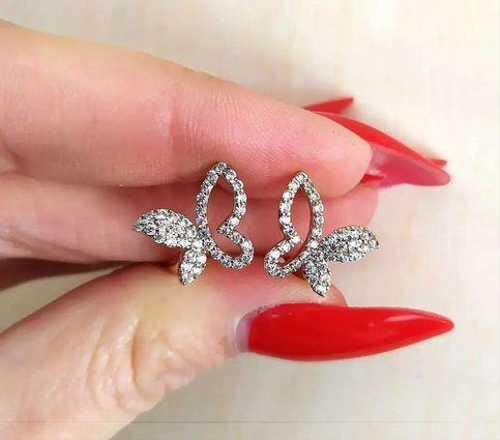 Серьги Бабочки Fond Luxe Gold