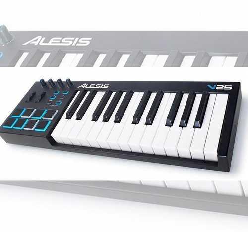 Midi клавиатура(контроллер) Alesis v25