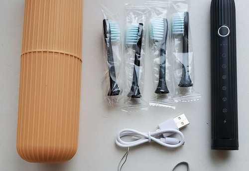 Электрическая зубная щётка + 4 насадки