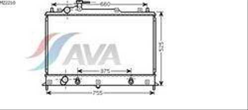 MZ2210 AVA Радиатор охлаждения двигателя
