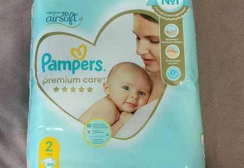 Подгузники 2 упаковки Pampers premium care 2