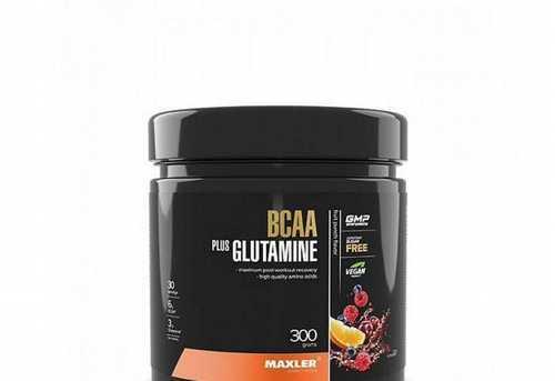 Аминокислоты Maxler bcaa + Glutamine, 300 г, фрукт