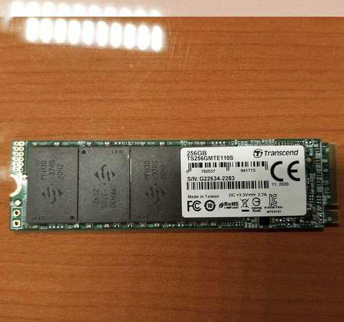 Ssd m2 nvme 256 гб на гарантии 2 года