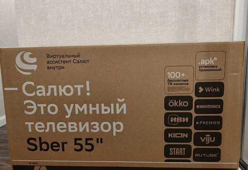 Телевизор новый Sber SDX-55U4127 55" UHD 4K