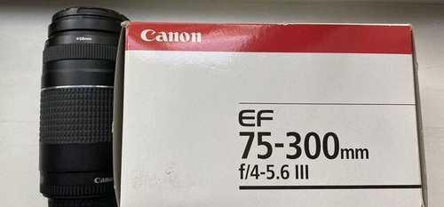 Объектив Canon ef 75 300mm