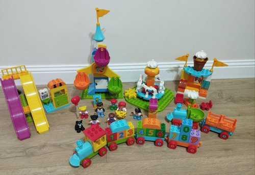 Lego duplo большой парк аттракционов