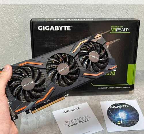 Видеокарта GTX 1070 8gb Gigabyte Windforce