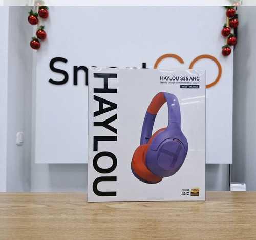 Беспроводные наушники haylou S35 ANC Violet Orange