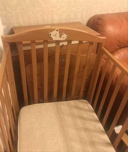 Детская кровать качалка Италия Baby Expert