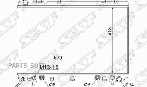 Радиатор охлаждения ссангйонг Муссо