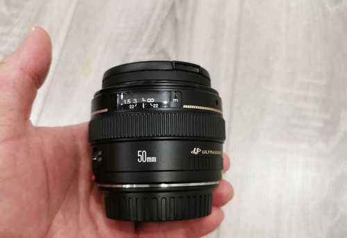 Canon EF 50mm f 1.4 USM + фильтр