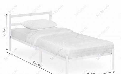 Кровать Фади 04 90х200 белая